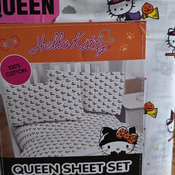 Bedding | Hello Kitty Halloween Sheets Queen | Poshmark